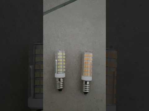 The color temperature of a 2700K vs 6500K LED bulb