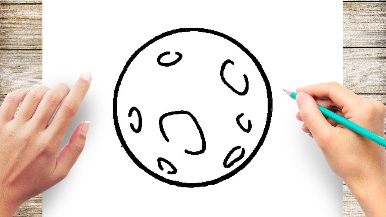 How to Draw Mercury Step by Step