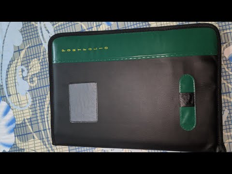 KITTU faux leather B4 Size ( Bigger Than A4) green colour Executive files and folders Certificate