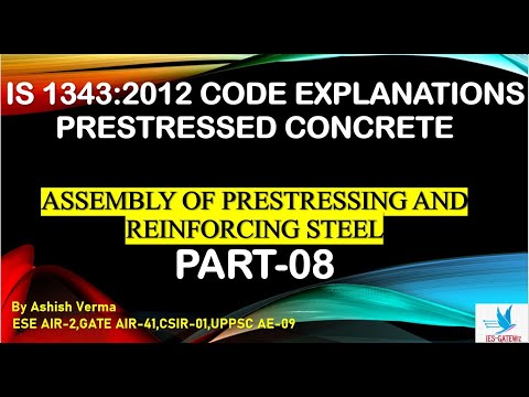 IS1343:2012||Prestressed Concrete Code|ASSEMBLY OF PRESTRESSING STEEL|Maximum Compression|Part-08
