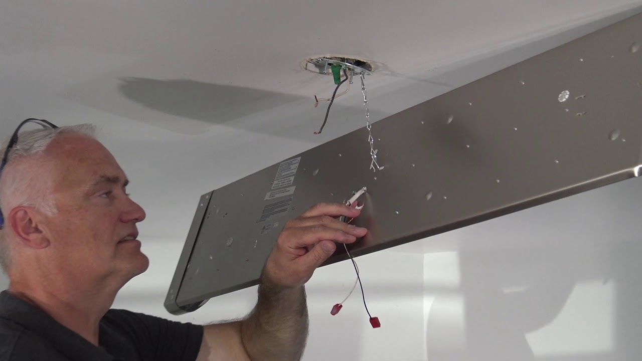 Manhattan 48-in LED Linear Flush Mount (LF1085-NK7-48LF4) Installation