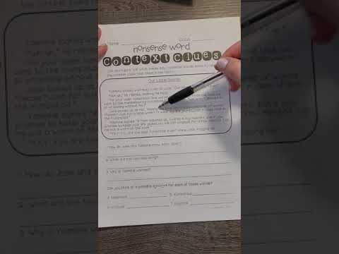 Context Clue Nonsense Words
