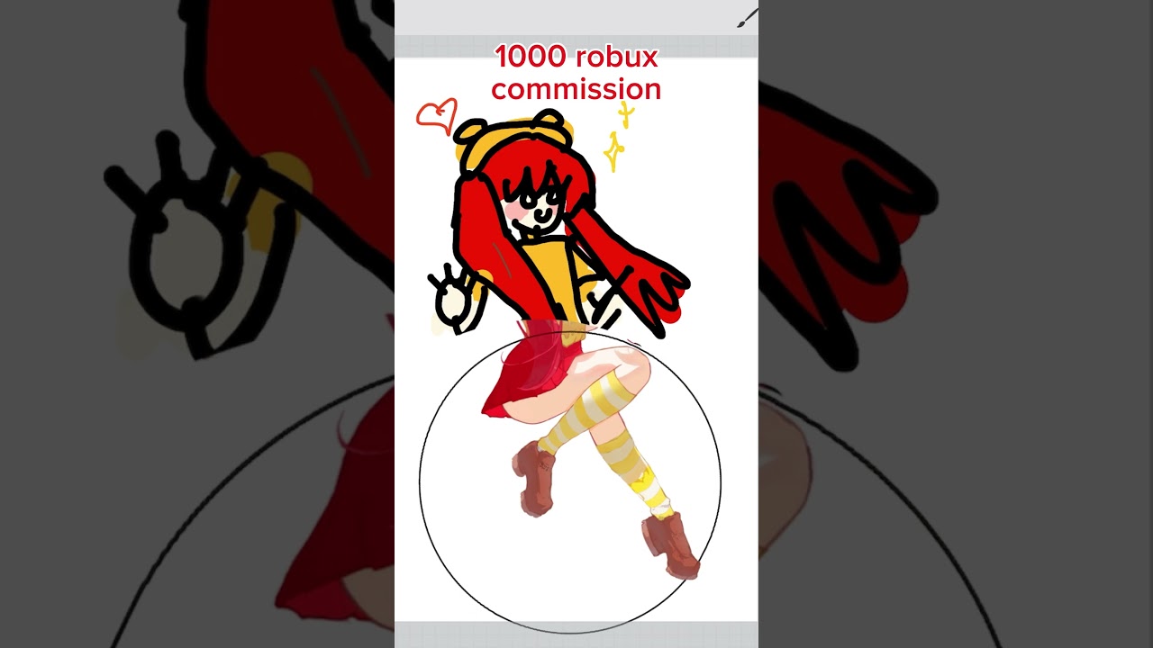1000 ROBUX COMMISSION 🎨🖌️😱 #fyp #clipstudiopaint #procreate #proartist #tryhard #commission