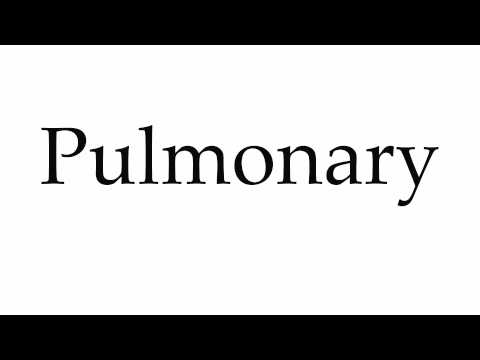 How to Pronounce Pulmonary
