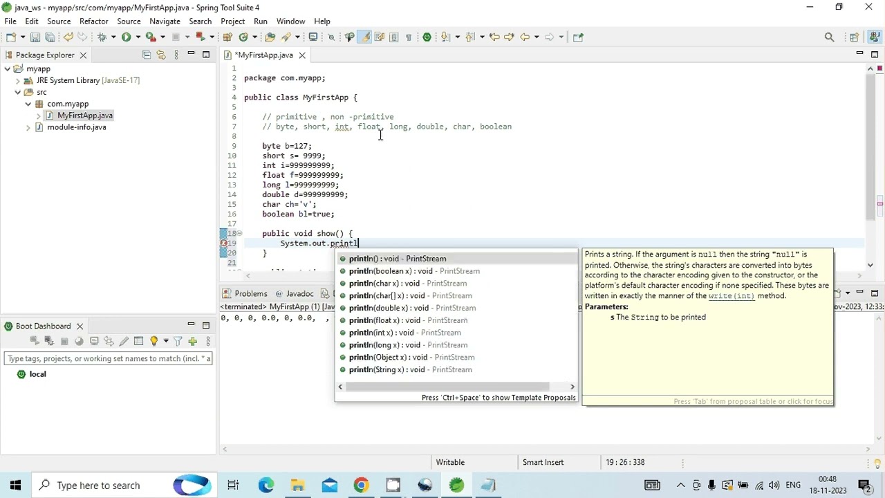 java tutorial 6 Data Types with sizes #datatypesinjava