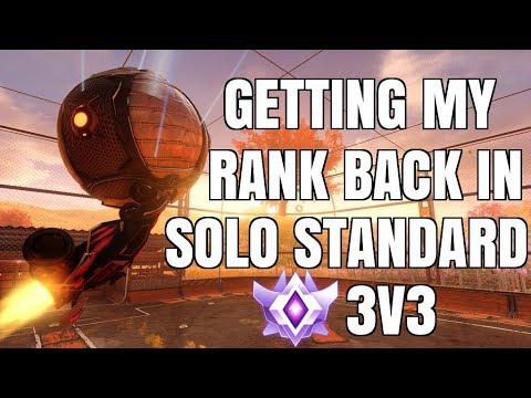 Getting my rank back in Rocket League solo standard. | Grand Champion 3V3