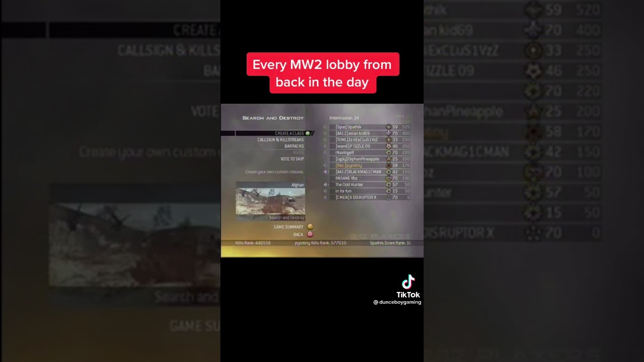 MW2 lobby scream 😂😂😂