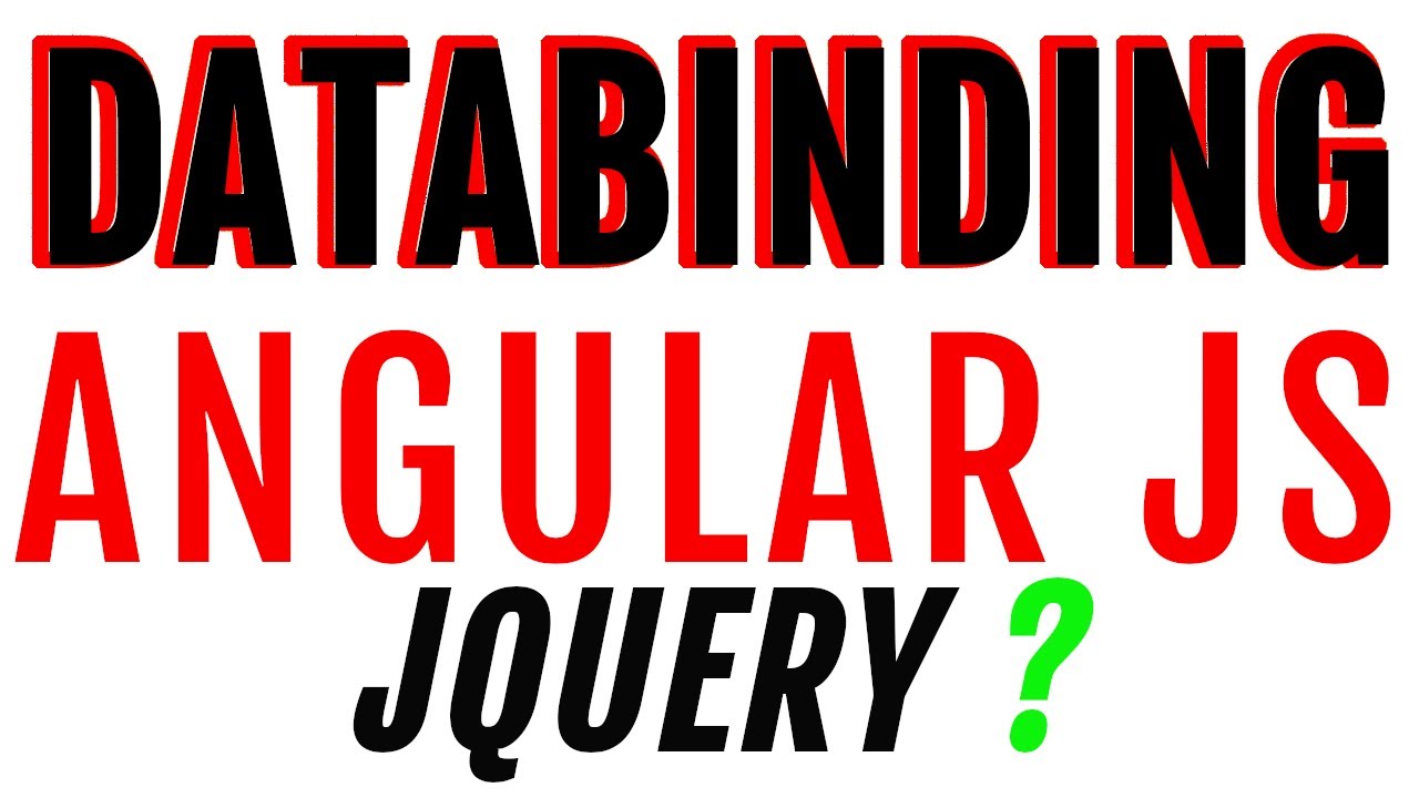 Data Binding Jquery Angularjs | 2022