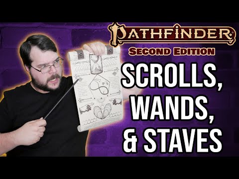 Scrolls, Wands, and Staves in Pathfinder 2e for Magic Casters