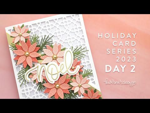 Holiday Card Series 2023 - Day 2 - Multilayer Poinsettia Diecuts