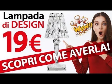 Lampada BIG BATTERY design wireless a 19€❗ #kartell style