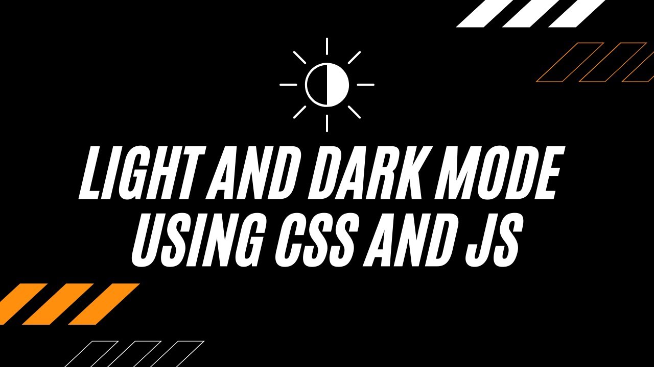 How To Create a Dark & Light Mode Toggle Using CSS & JavaScript with Local Storage