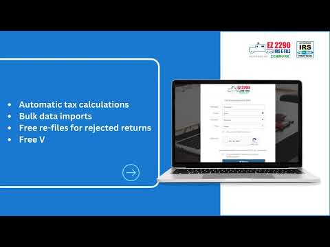 e-File Your IRS Form 2290 with Ez2290 | Get Started Now |