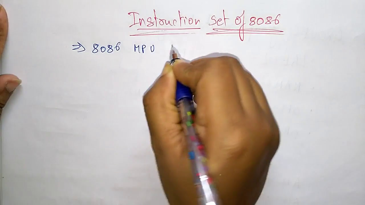 Instruction set of 8086  | MPMC | Lec-28 | Bhanu Priya