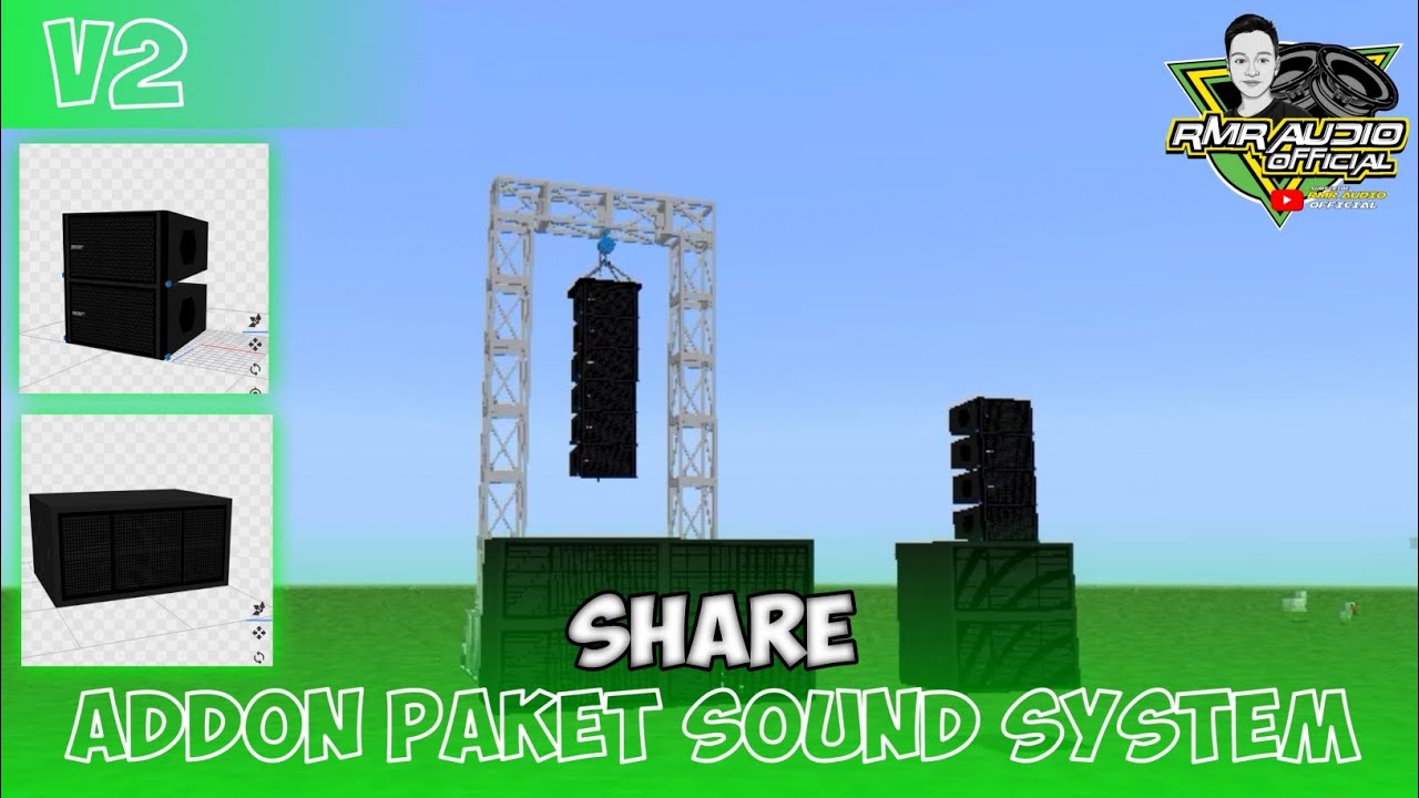 SHARE ADDON PAKET SOUND SYSTEM V2 | Mod Minecraft 3d