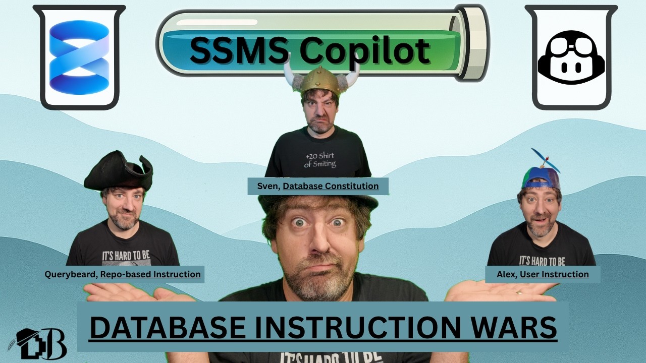 Database Instruction Wars in SSMS Github Copilot! #ssms #ghcp