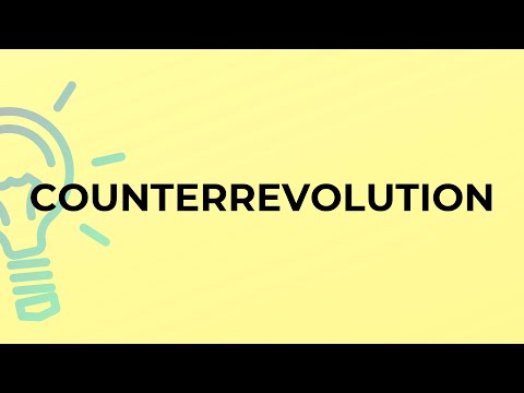 What is the meaning of the word COUNTERREVOLUTION?