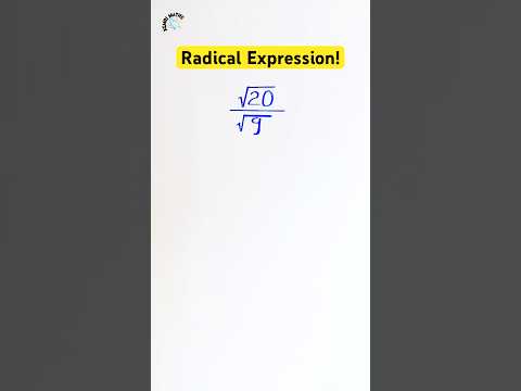 How to Simplify❓|| Simplifying Radical Expression! #squareroot #expression #mathematics