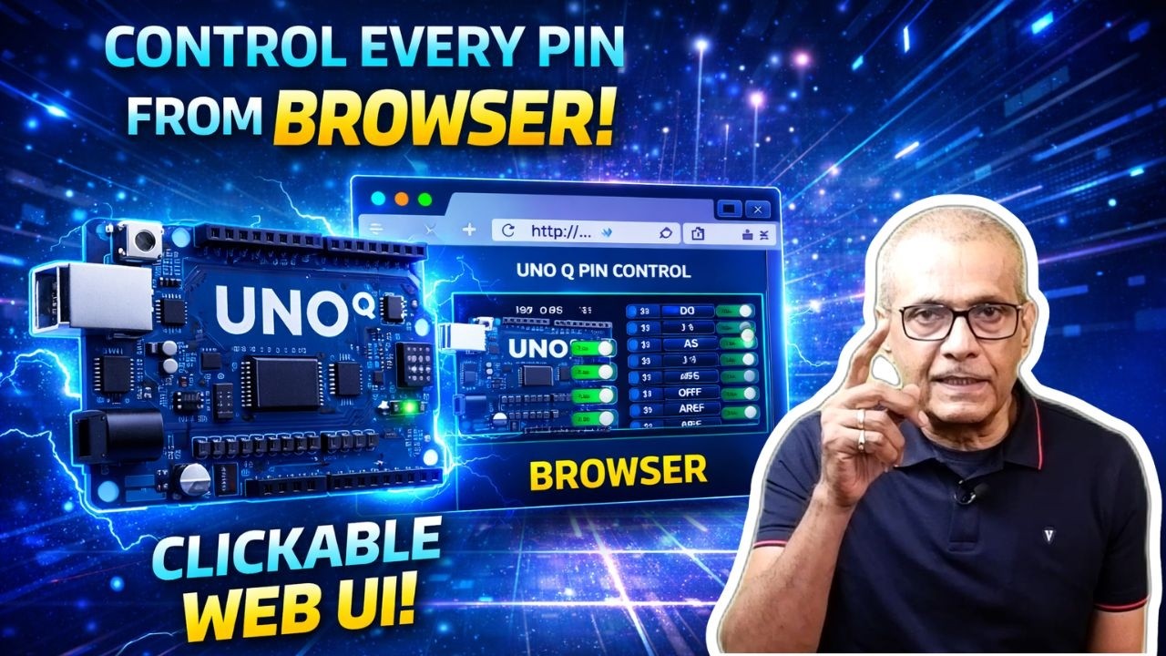 Control Every Arduino UNO Q Pin from Your Browser! | Full Web UI Pin Toggle Demo