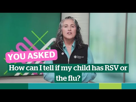 Differences between RSV, the flu, COVID-19 or a cold