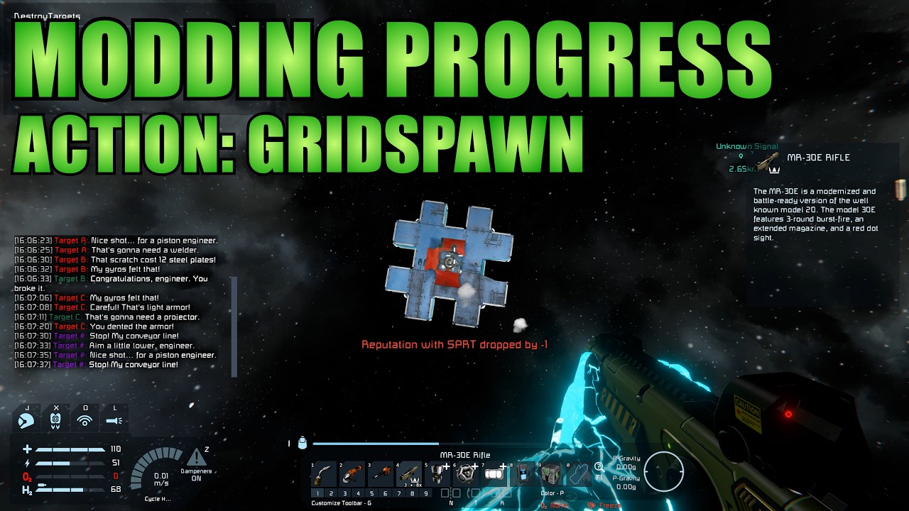 ModdingProgress GridSpawn