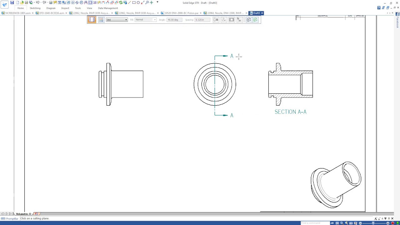 Solid Edge ST9 Create Section View