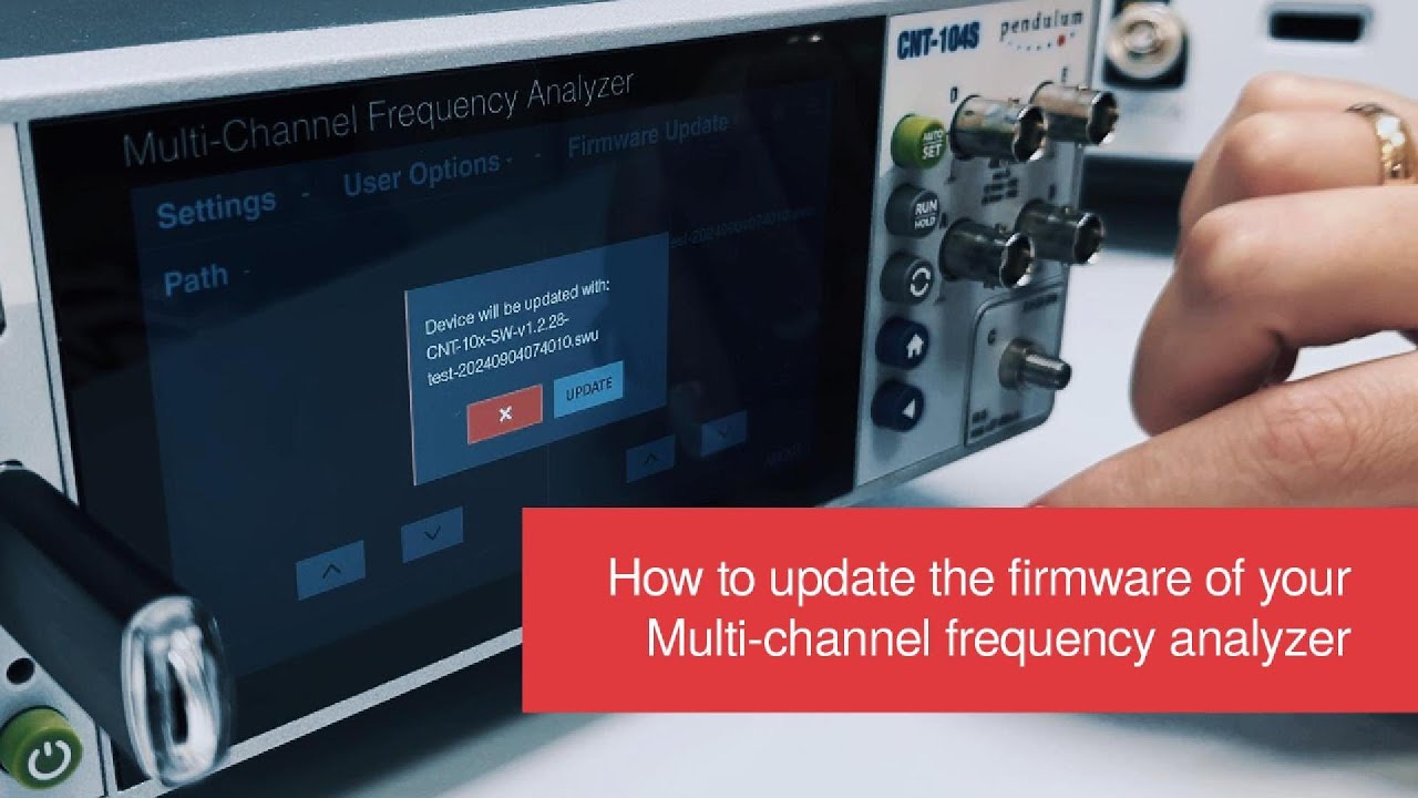 How to update the firmware of your Multi-channel frequency analyzer