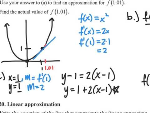 CALC - 4.5 Linearization Notes Part 1