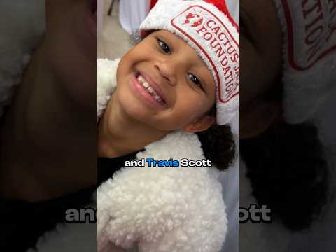 Stormi Joins Travis Scott at Cactus Jack Foundation’s Holiday Charity Event in Houston.
