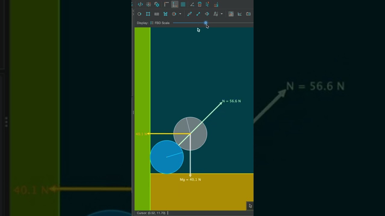 Simphy Shorts | How to use Free Body Diagram Tool in Simphy? | Best Simulation Software