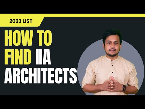 How To Find IIA Architects - Chapter & Members | Get Architect License Without B.Arch #iiaarchitects