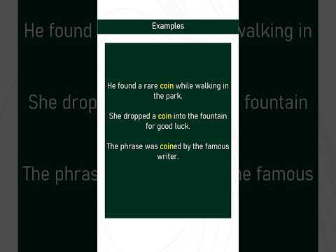 coin # Expand Your English Vocabulary