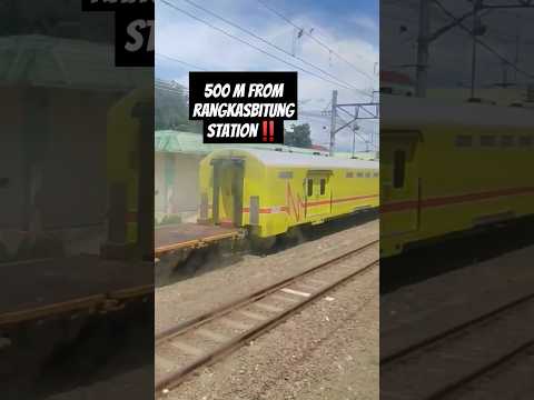 500 m from Rangkasbitung Station ‼️ KRL Commuter line Indonesia Indonesian Railways #railfans