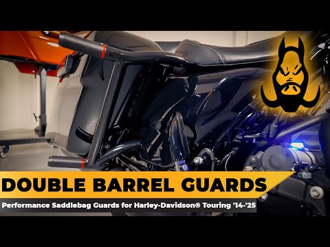 HOGWORKZ® Double Barrel Performance Saddlebag Guards for Harley-Davidson® Touring '14-'25