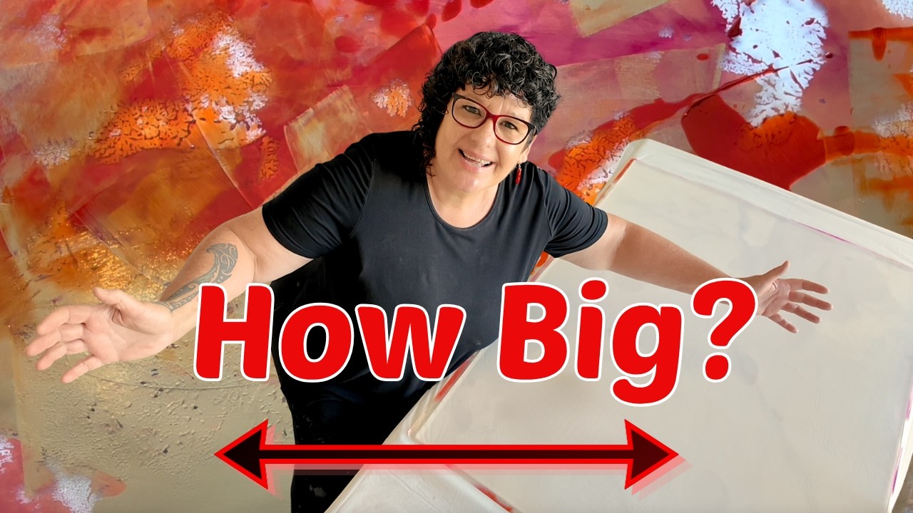 I Tried the BIGGEST Gel Plate I’ve Ever Seen… (First Print!)