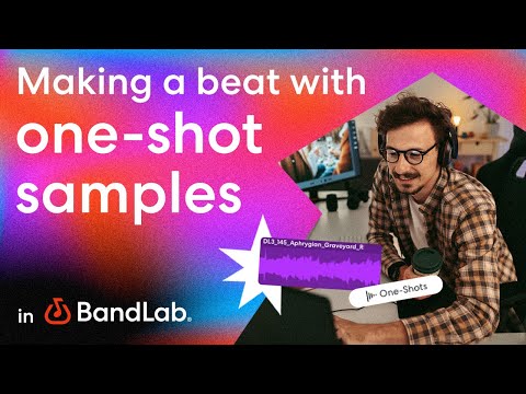 Making a beat with one-shots using BandLab's sampler and free web Studio (BandLab Tutorial)
