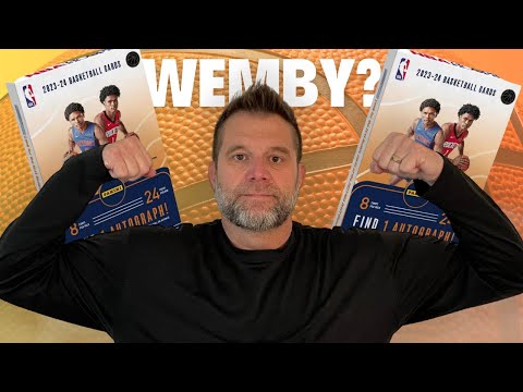 2023-24 Panini NBA Hoops Hobby Box Review: Chasing Victor Wembanyama Rookie Cards!