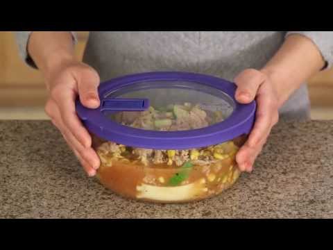 Pyrex - No Leak Lids 7 Cup Glass Storage