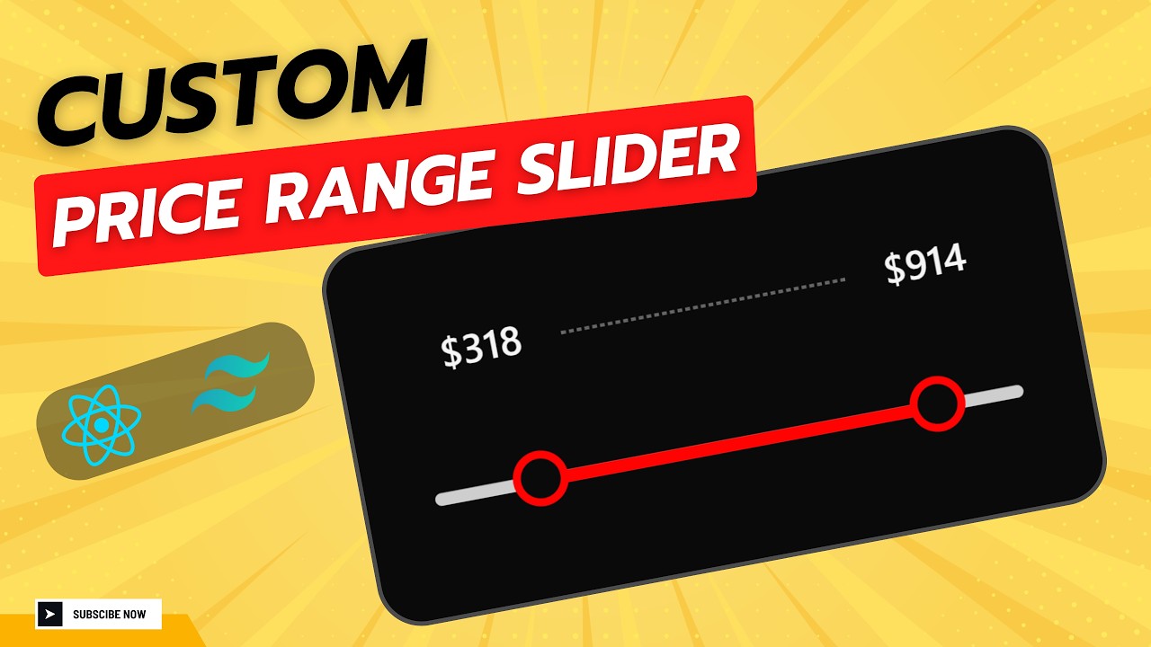 Double Range Price Slider React js & Tailwind CSS | Double Range Slider React