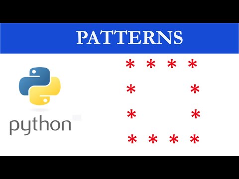 Print Square Shape Pattern in Python || Hollow square shape pattern in python