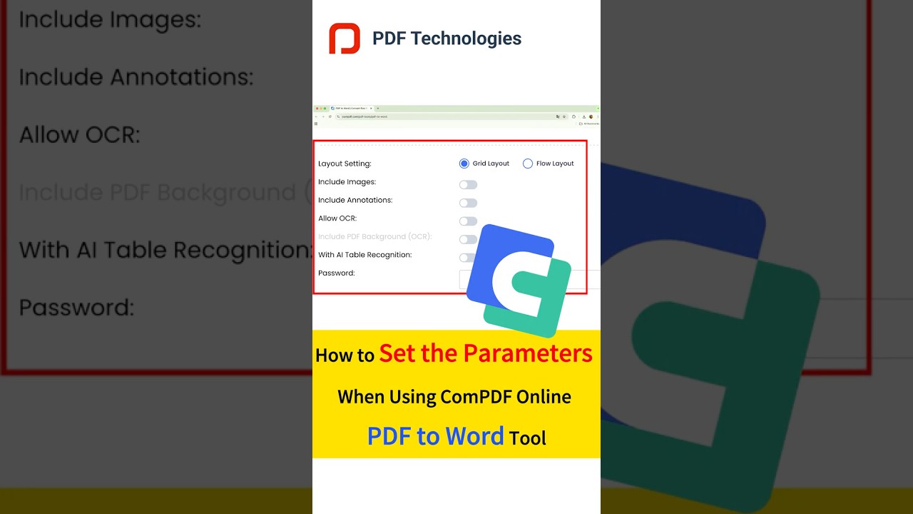 How to Convert PDF to Word Without Losing Formatting - Setting Parameters Guide | ComPDFKit #pdf
