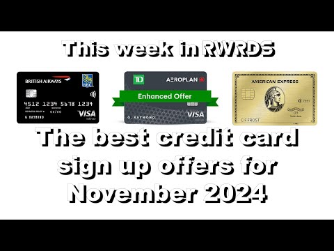 The best credit card sign up bonuses for November & WestJet nerfs their elite tier milestone awards