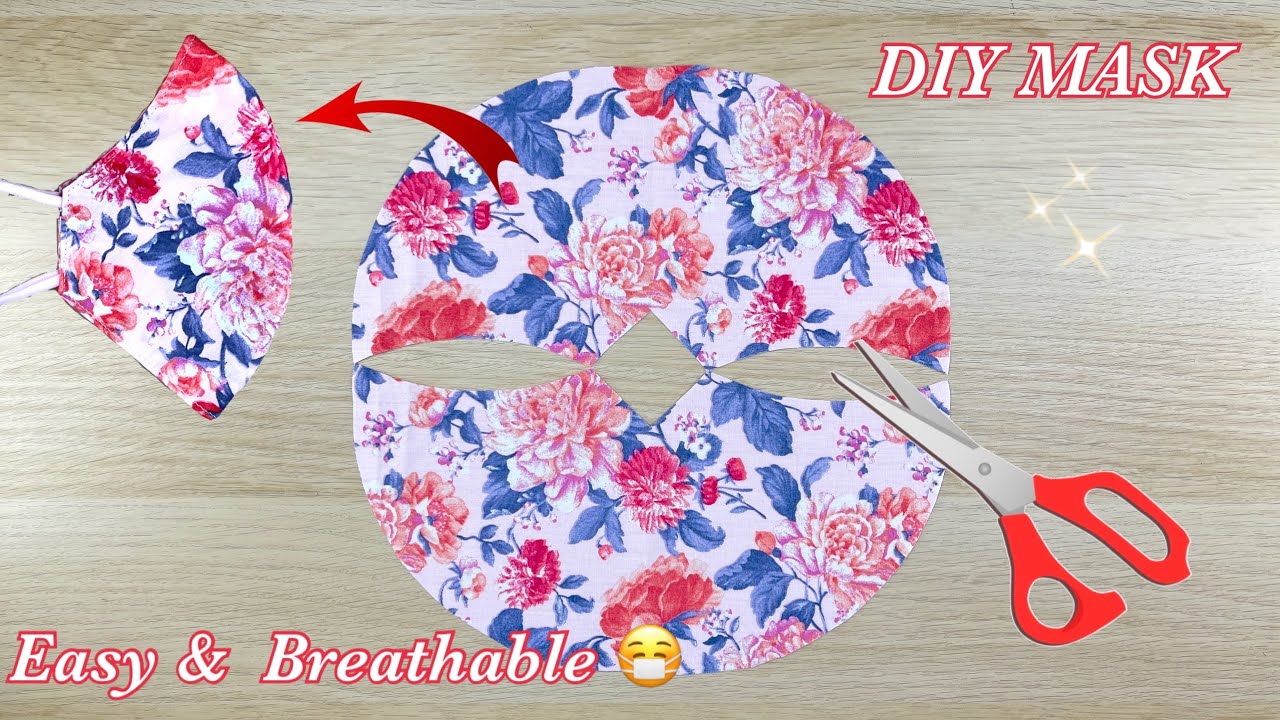 New Style EASY 3D Mask 2021 ! DIY Breathable Face Mask Easy Pattern Sewing Tutorial