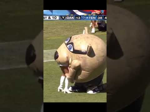 NFL Mascot Eats Cheerleader | #shorts