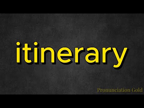 How to Pronounce Itinerary - Say it Correctly Every Time!