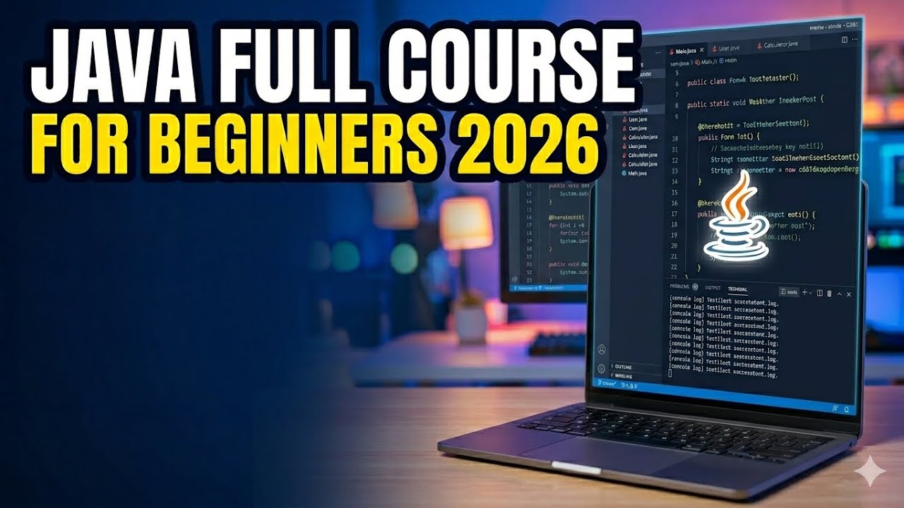 💻 Java FULL Course for Beginners 2026 |  Variables,  Data Types,  Operators,  Scanner. Explained.