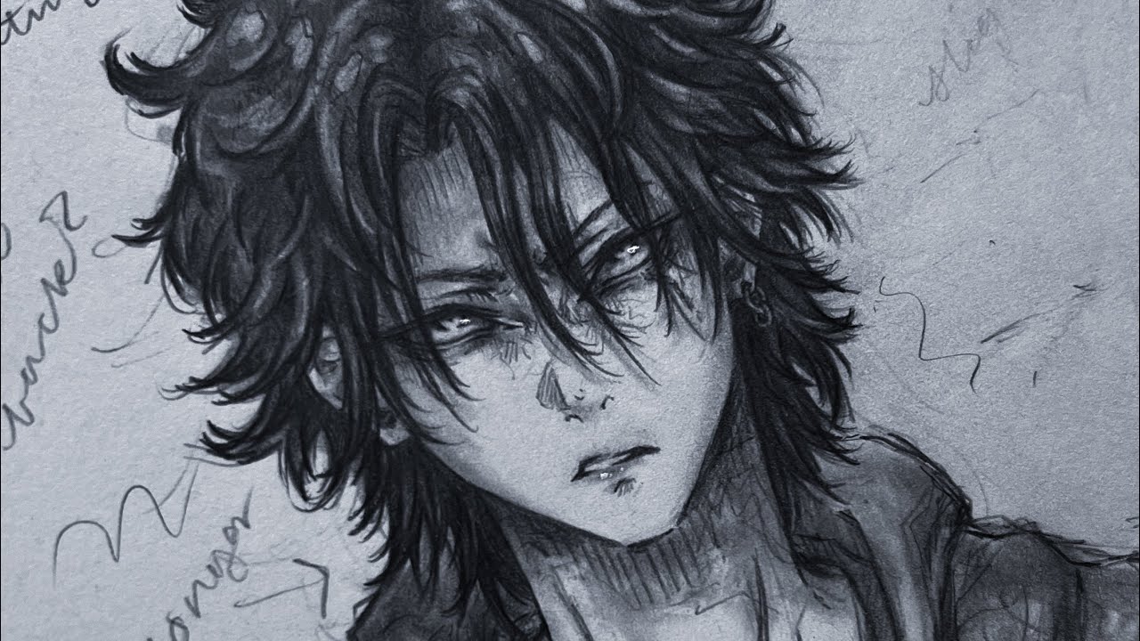 Mini Hair Shading Tutorial #anime #manga #oc #originalcharacter  #shadingtutorial #animetutorial