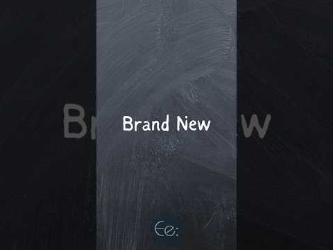 Brand New ๐๏ธโจ What Does It Mean? #english #phrases #expression #meaning #idioms #slang #esl #tips