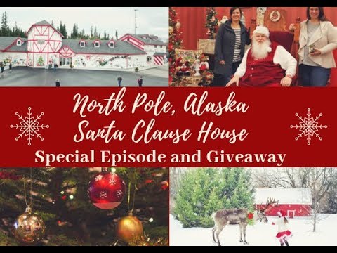 North Pole, Alaska City Tour | SANTA CLAUSE HOUSE Reveal | Giveaway | Live Alaska Vlogs