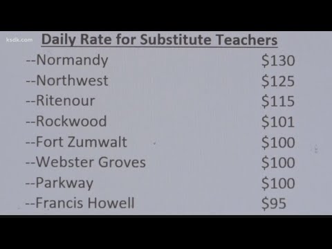 Substitute teacher pay varies among school districts